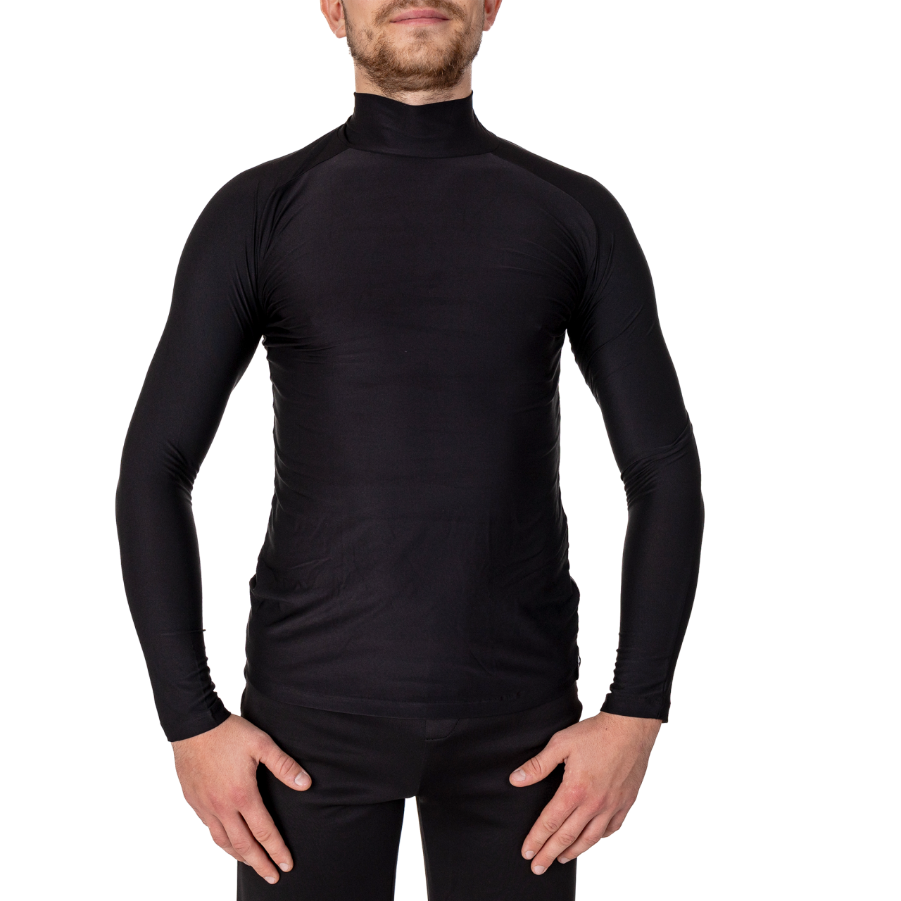 Marsel, men's elastic turtleneck with long sleeves | DanceMaster NET