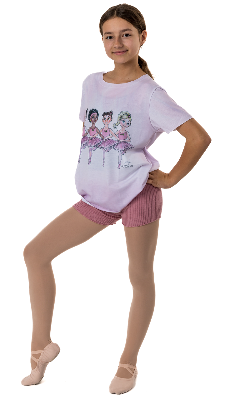 So Danca, T-shirt with ballet dancers for girls | DanceMaster NET